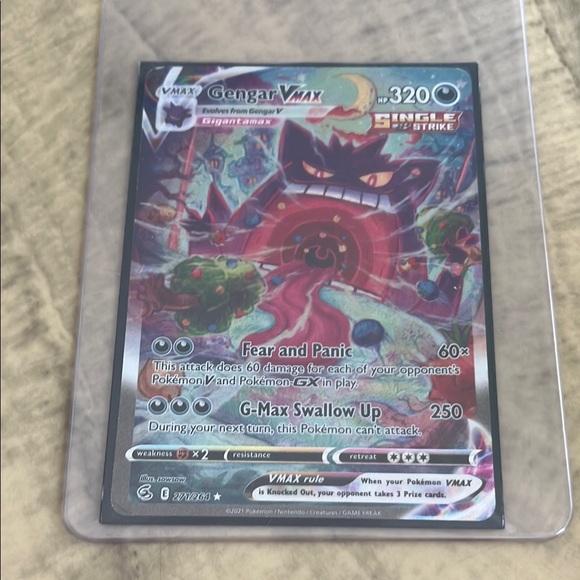 Toys | Gengar Vmax Pokmon Card Super Rare Top 66 Card In The World ...